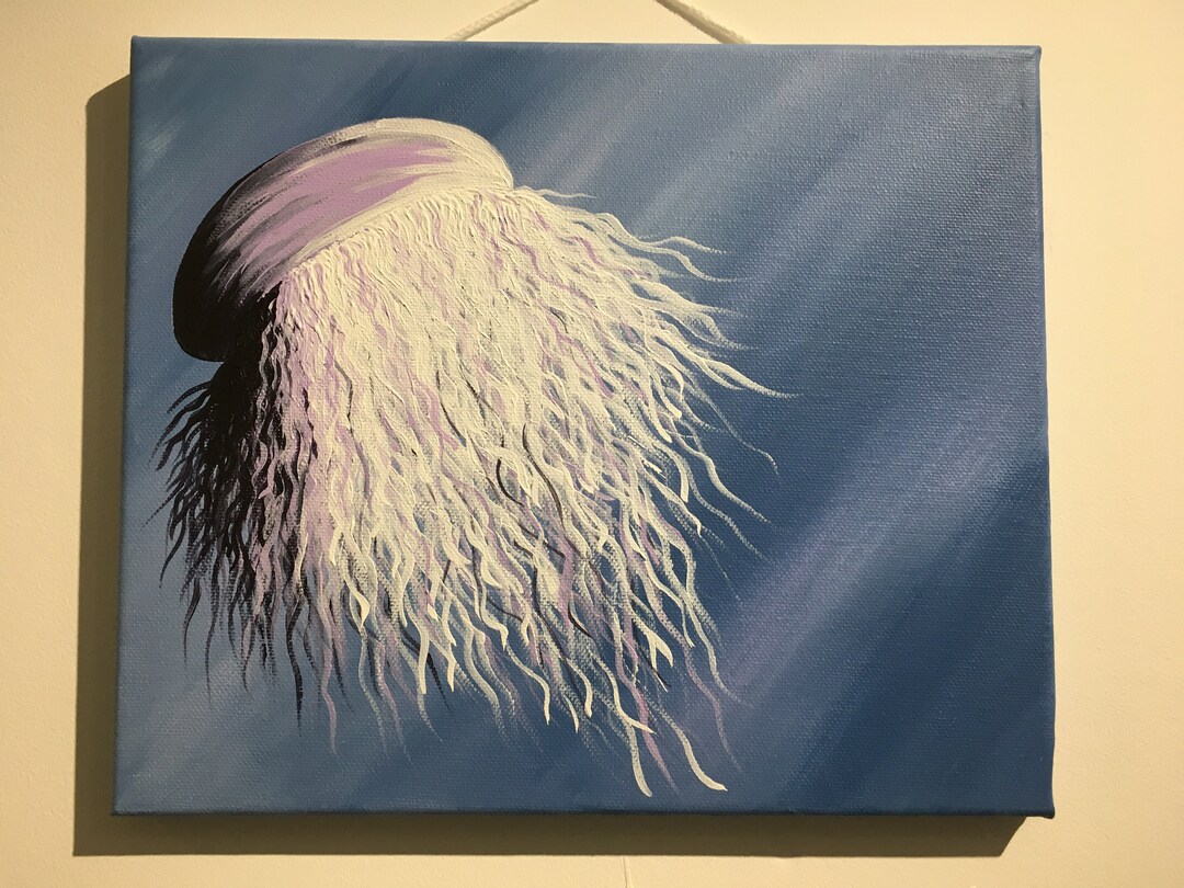 Original Jellyfish Acrylic Painting - Etsy