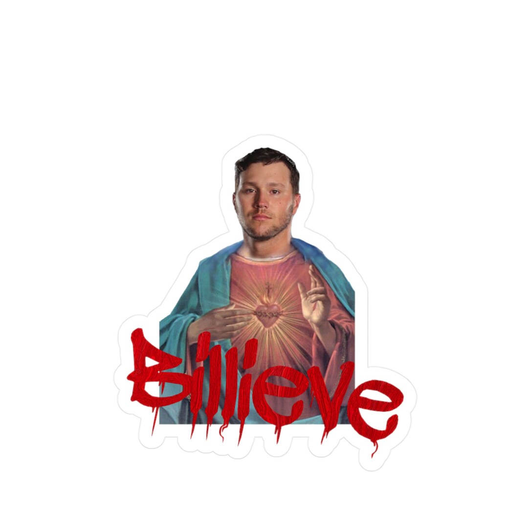 Jesus Allen Billieve Sticker Buffalo Bills Mafia - Etsy
