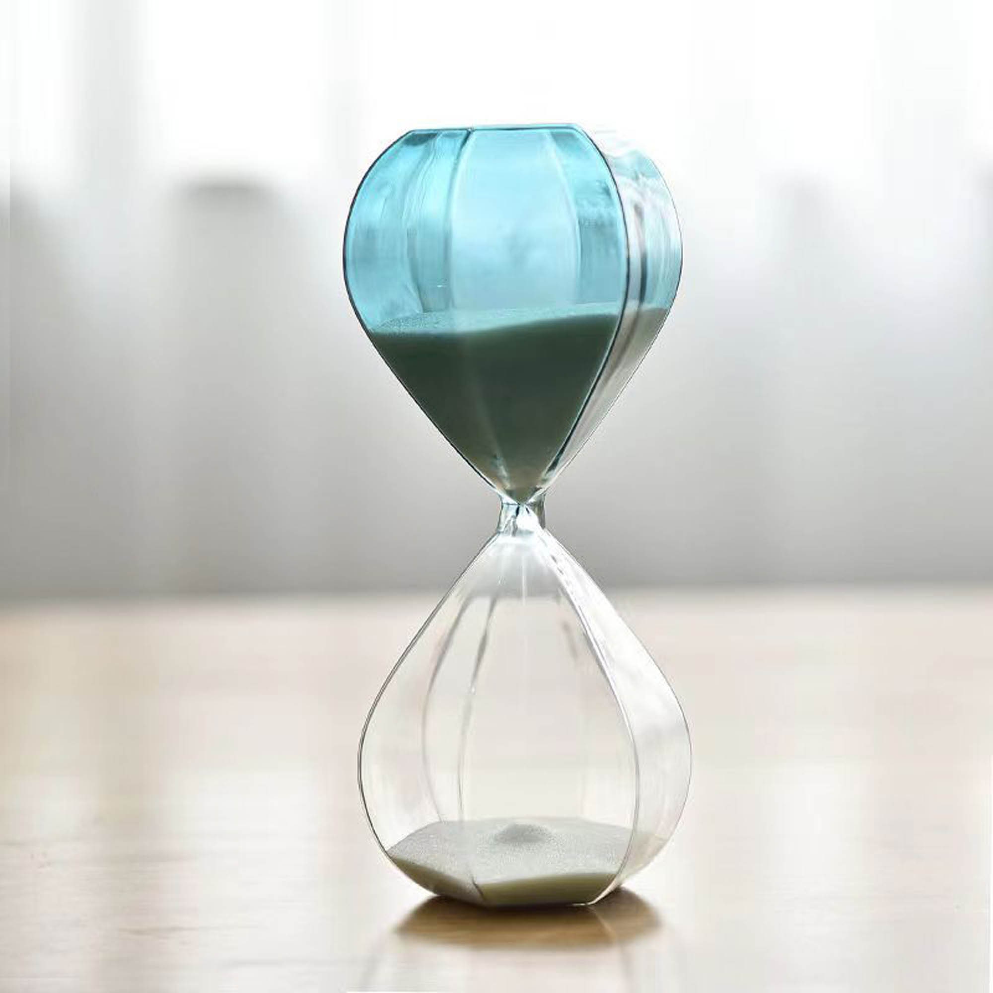 Angular Hourglass Stained Glass Hourglass Timer 30 Minutes Etsy