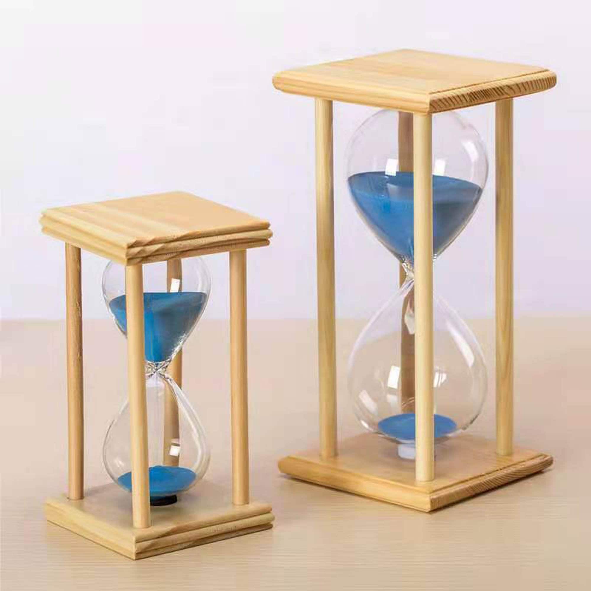 Creative wooden hourglass timer 30/45/60 minutes graduation | Etsy