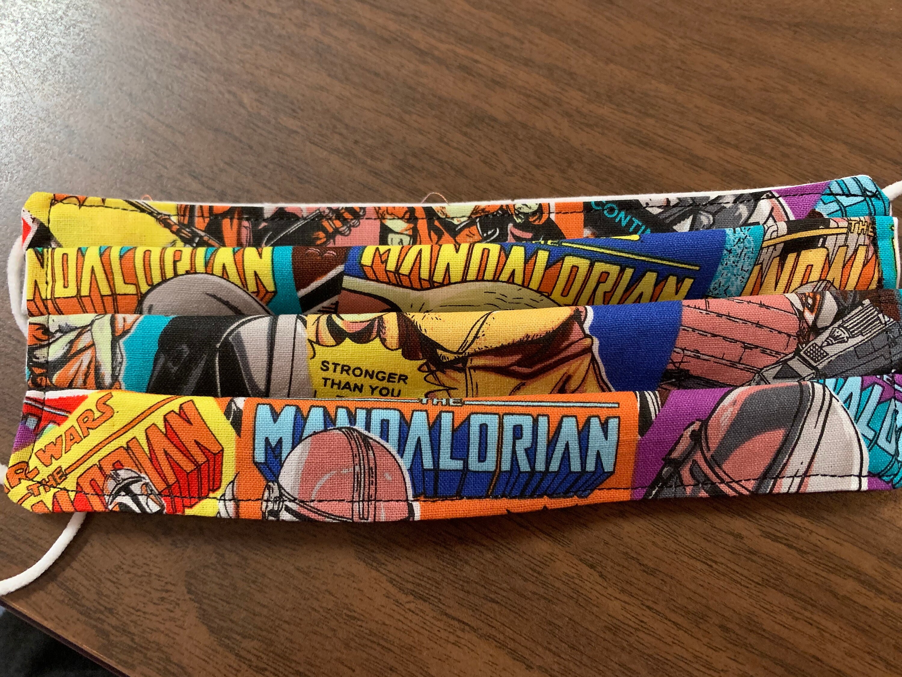 Comic Mandalorian Baby Yoda Grogu Face Mask - Etsy