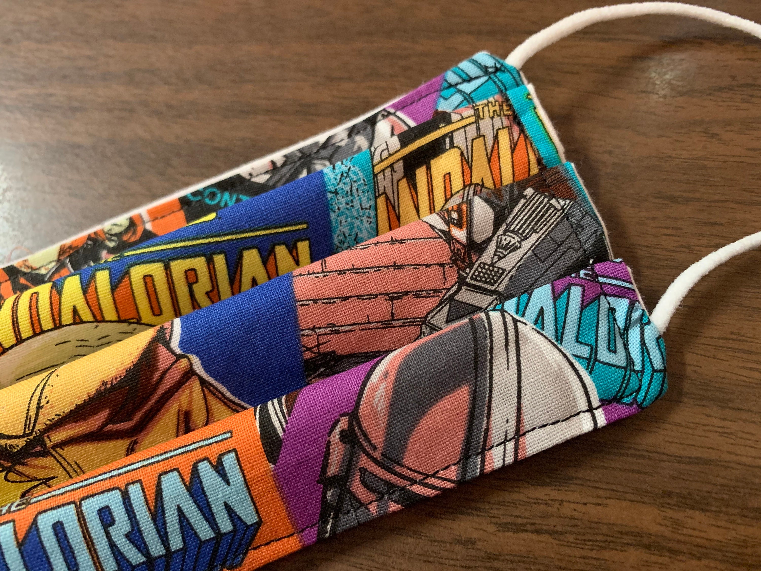 Comic Mandalorian Baby Yoda Grogu Face Mask - Etsy