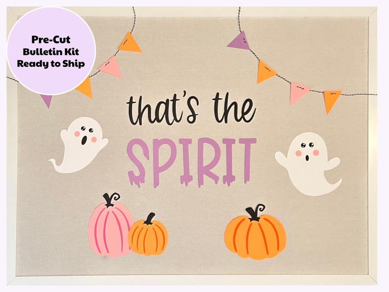 Spooky Ghosts Halloween Bulletin Board Kit - Etsy