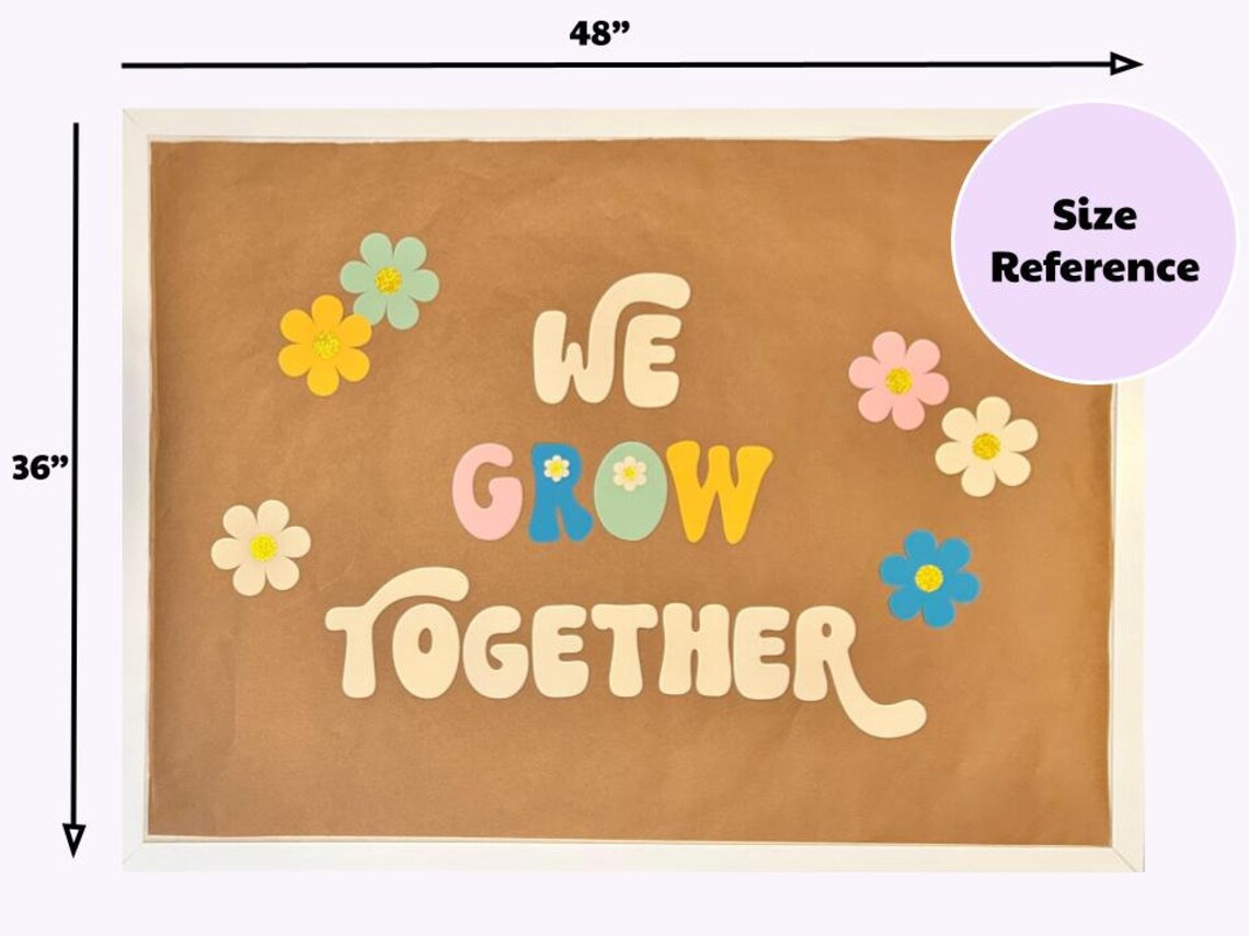 We Grow Together Bulletin Board Kit - Etsy