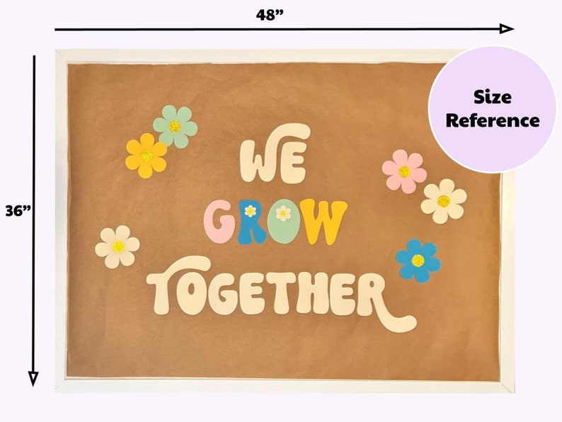 We Grow Together Bulletin Board Kit - Etsy