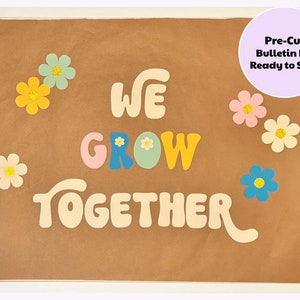 We Grow Together Bulletin Board Kit - Etsy