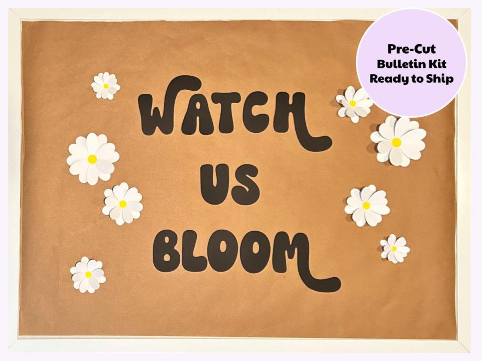 Watch Us Bloom Flowers Bulletin Board Kit - Etsy