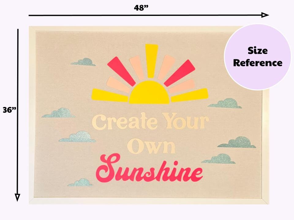 Create Your Own Sunshine Bulletin Board Kit - Etsy