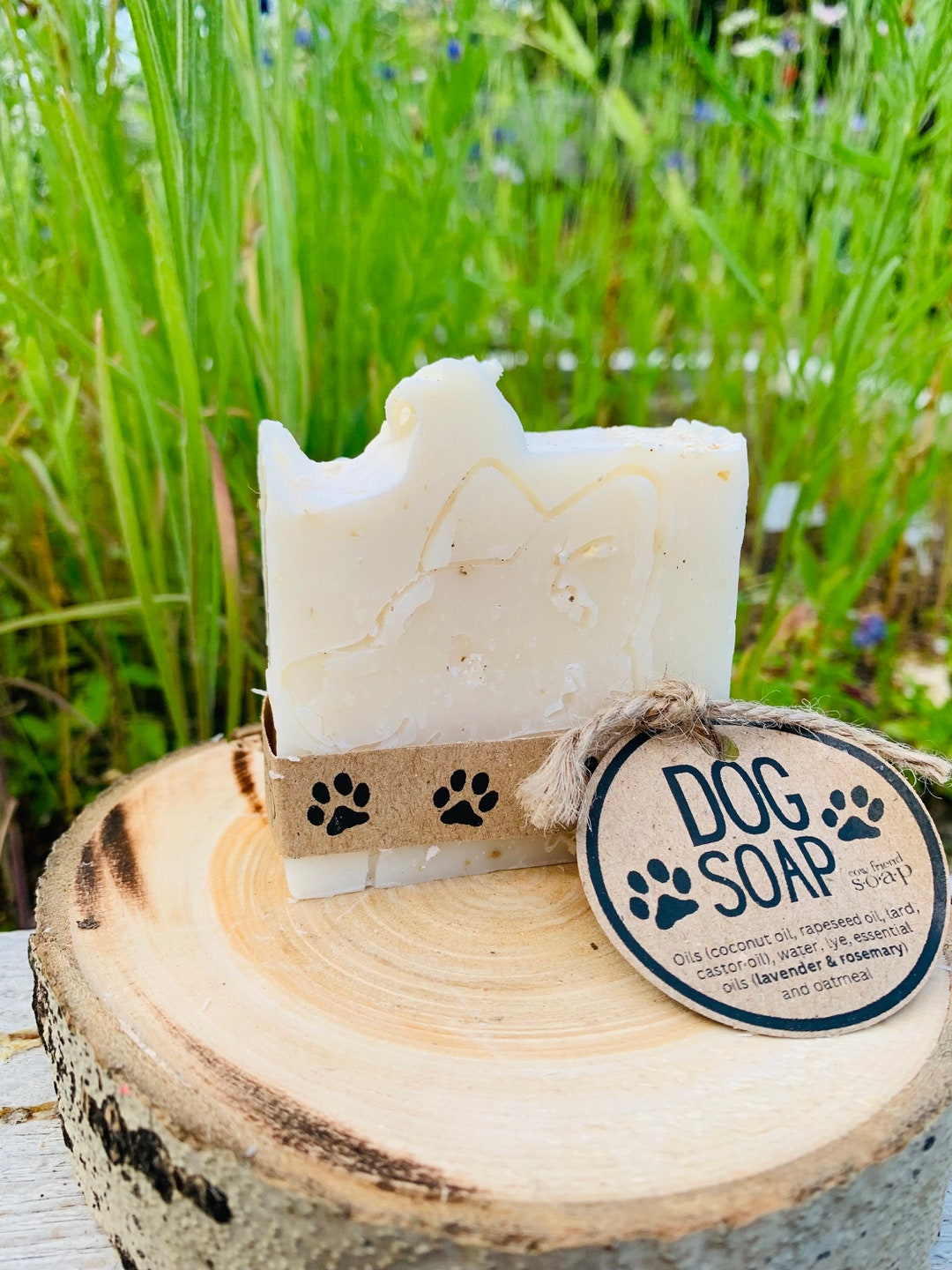 Dog Soap Bar - Lavender and Rosemary With Oatmeal - Dog Safe - Soothes ...