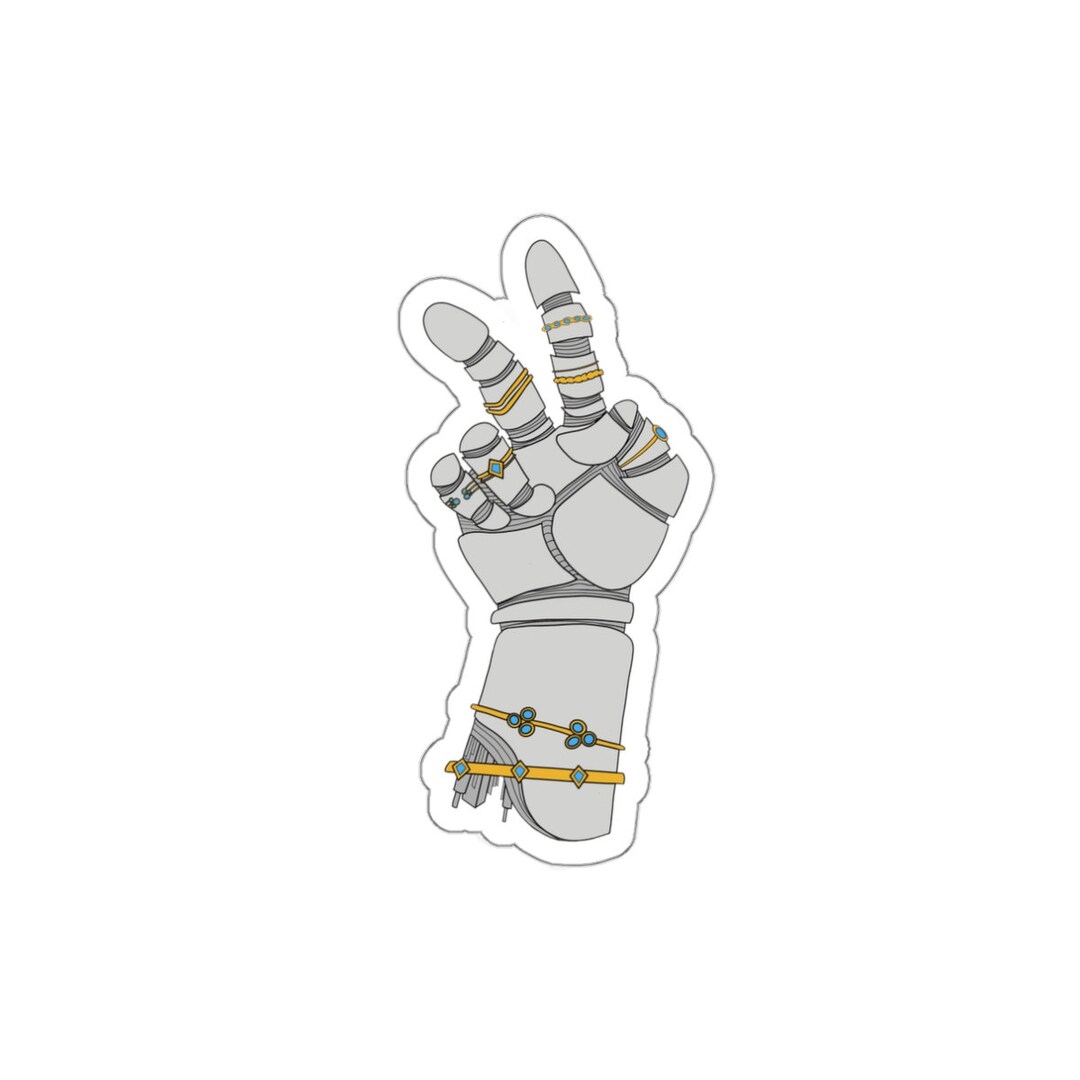 Aesthetic Robot Hand Sticker - Etsy