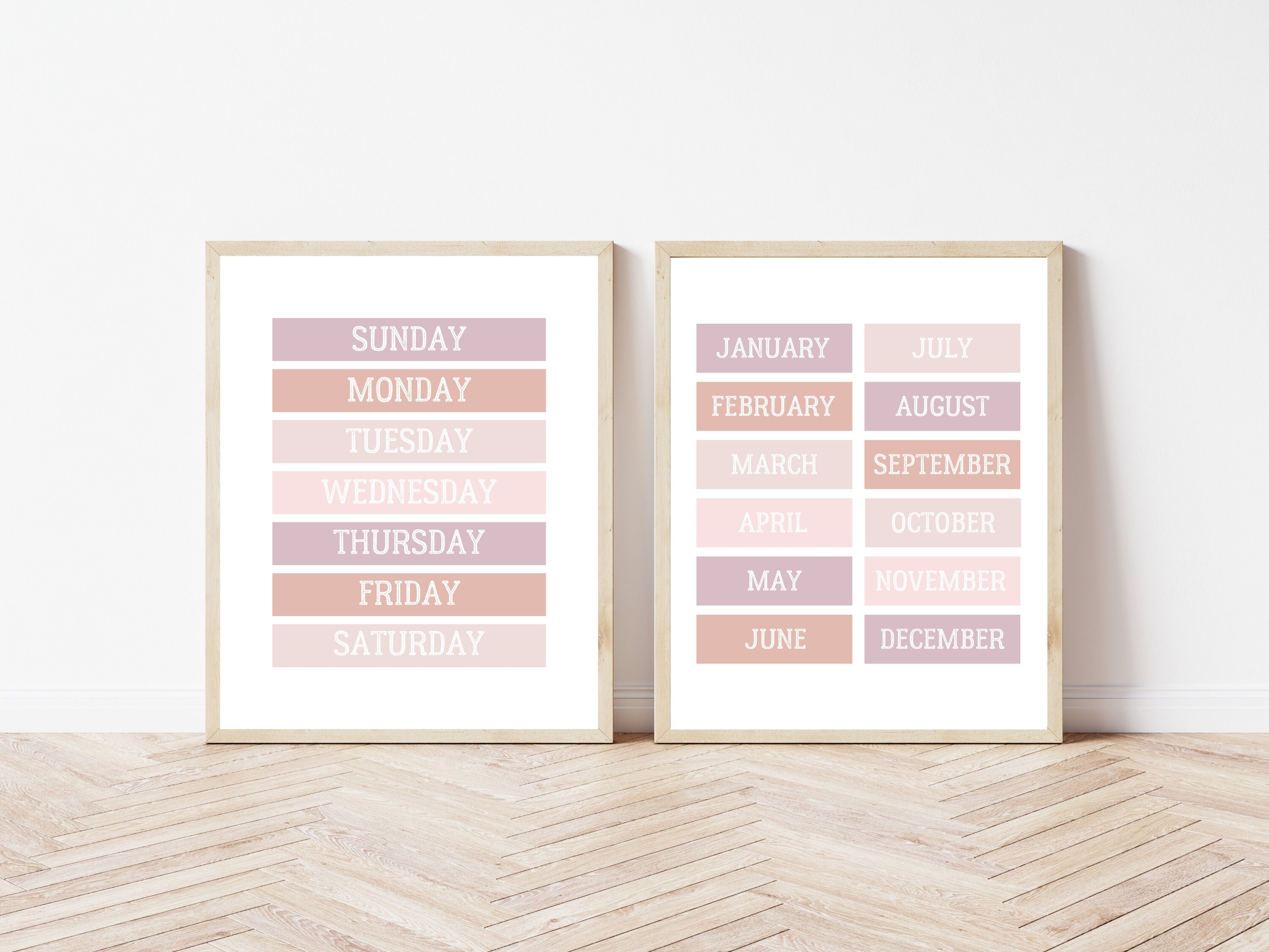 Days of the Week & Months of the Year Printable Montessori Classroom ...