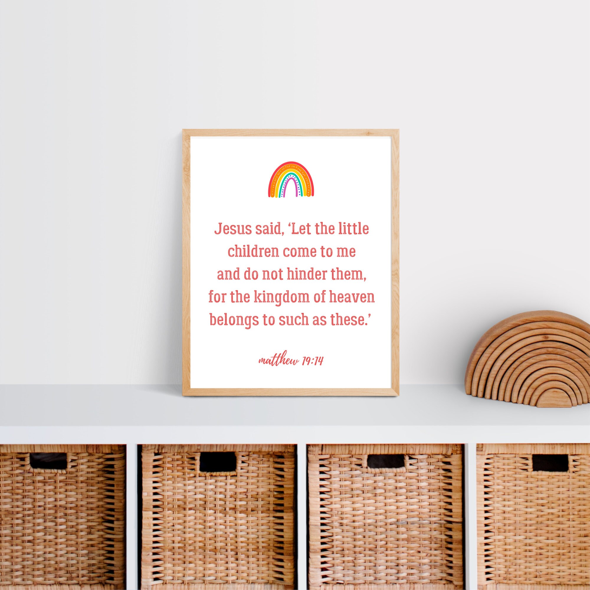 Let the Little Children Come to Me Printable | Bible Verse Wall Art ...