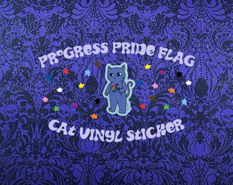 Progress Pride Cat - Etsy