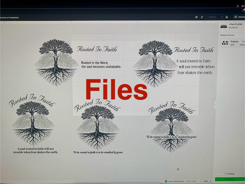 Rooted in Faith SVG and PNG: Christian Laser Engraving File (digital ...
