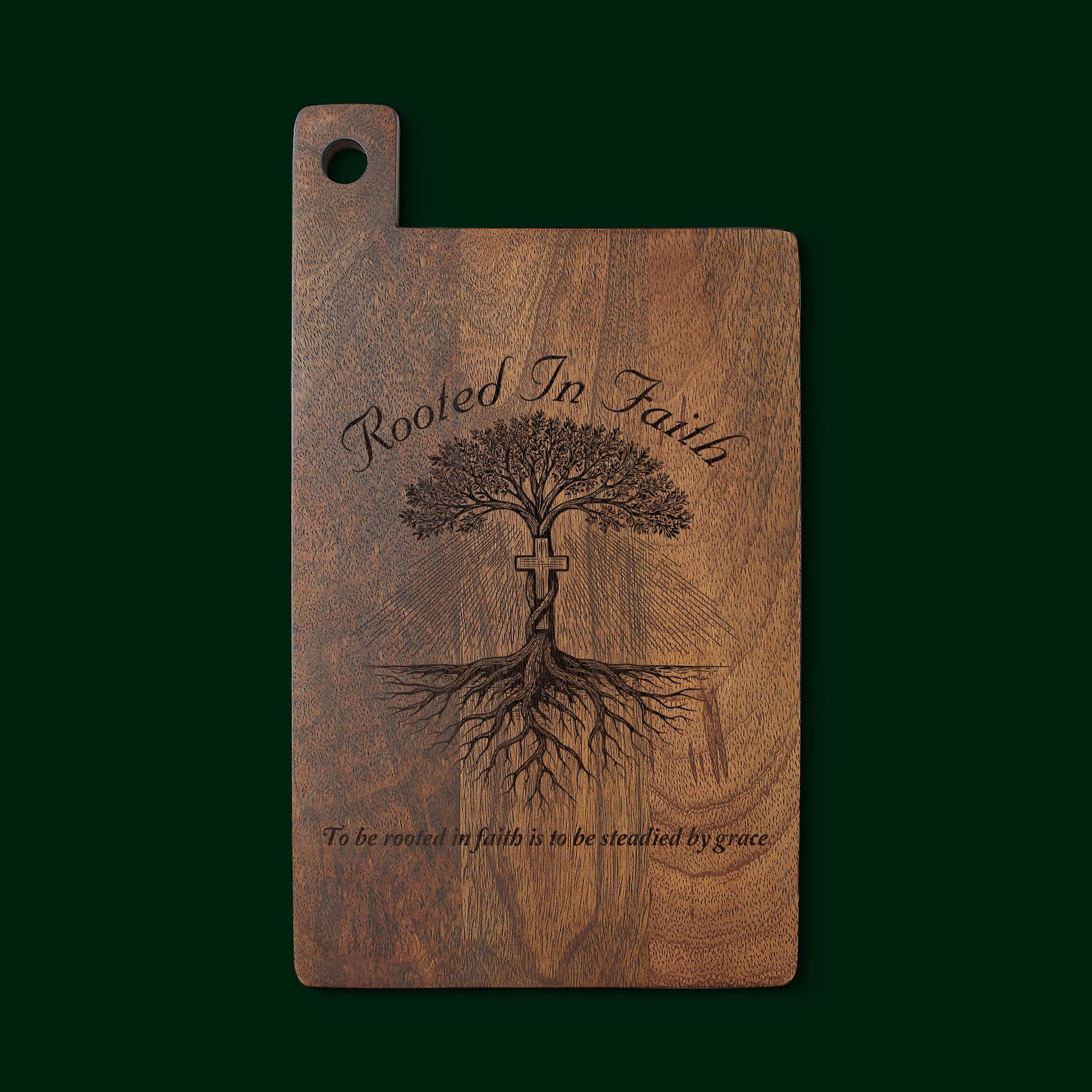 Rooted in Faith SVG and PNG: Christian Laser Engraving File (digital ...
