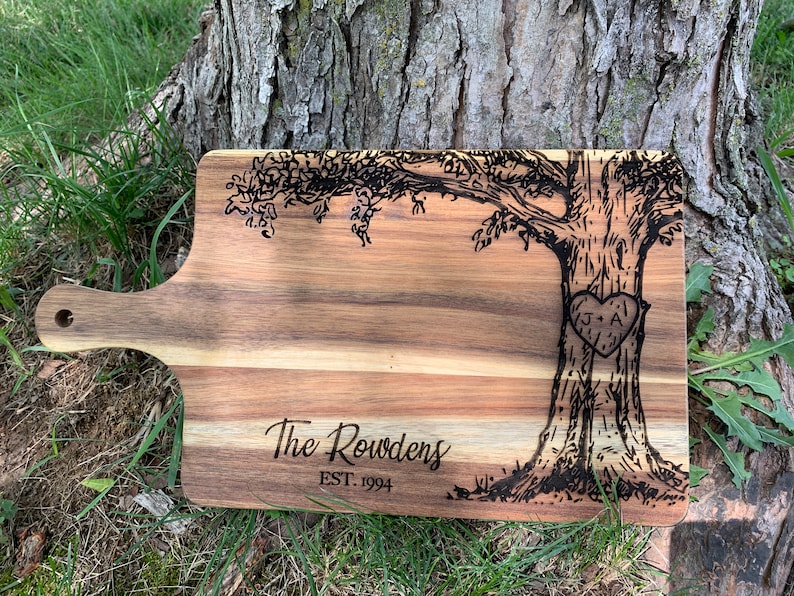 SVG File - Tree With Heart Initials - Wood Bench Swing - Laser ...