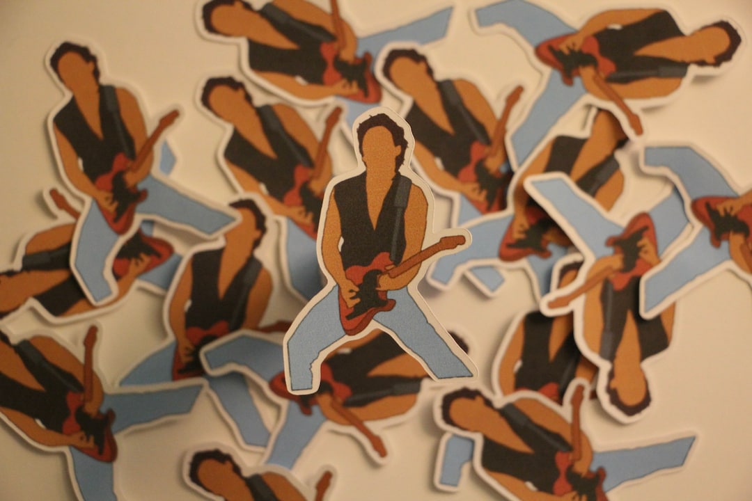 Bruce Springsteen Sticker: Classic Rock Silhouette Decal - Etsy