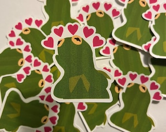 Buff Kermit the Frog Stickers Original Vinyl Sticker Water Bottle ...