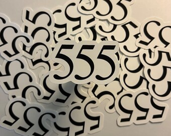 555 Sticker - Etsy
