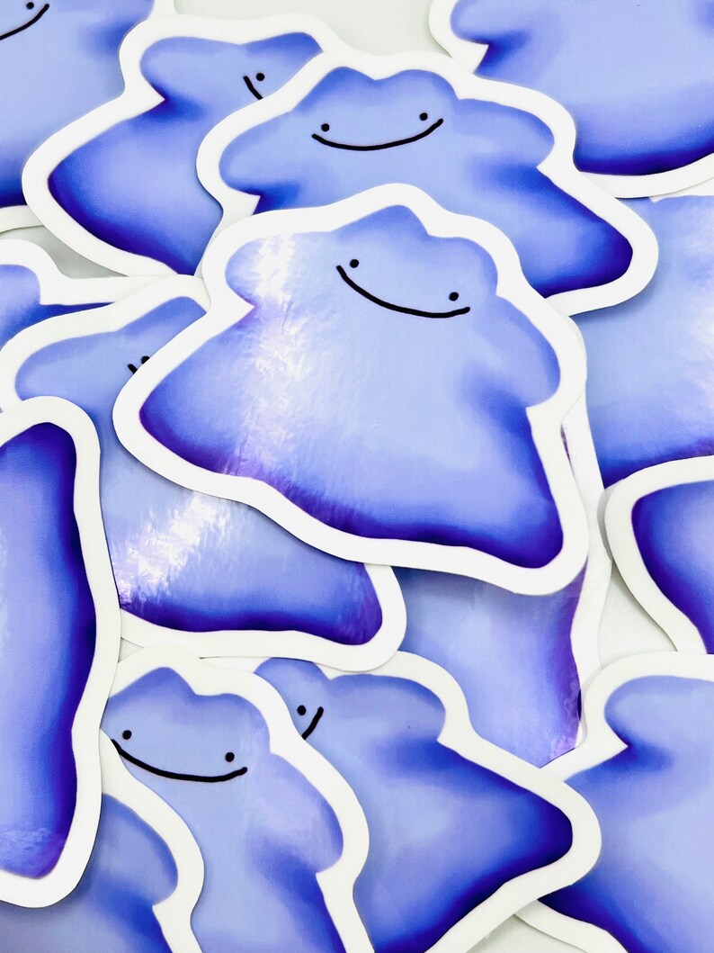 Ditto Stickers Shiny Holographic and Normal 3 - Etsy
