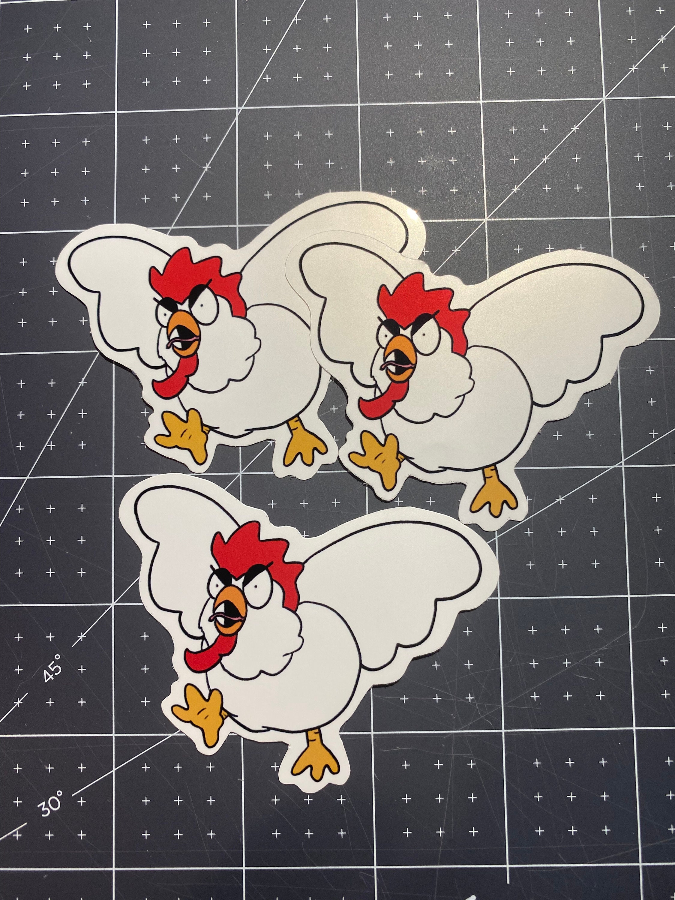 Stickers Cucco Chickens. Dont mess with them. 3 Stickers. | Etsy