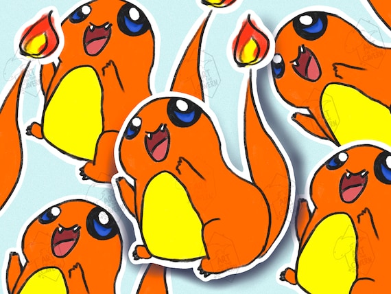 Silly Charmander 3 Pegatina de vinilo. Envío gratis a - Etsy España