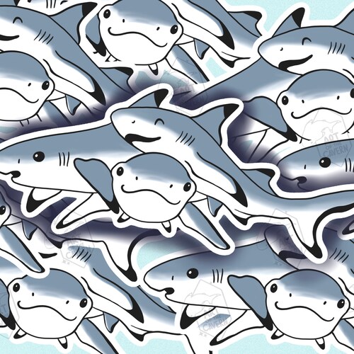 Baby Shark QR Vinyl Sticker - Etsy