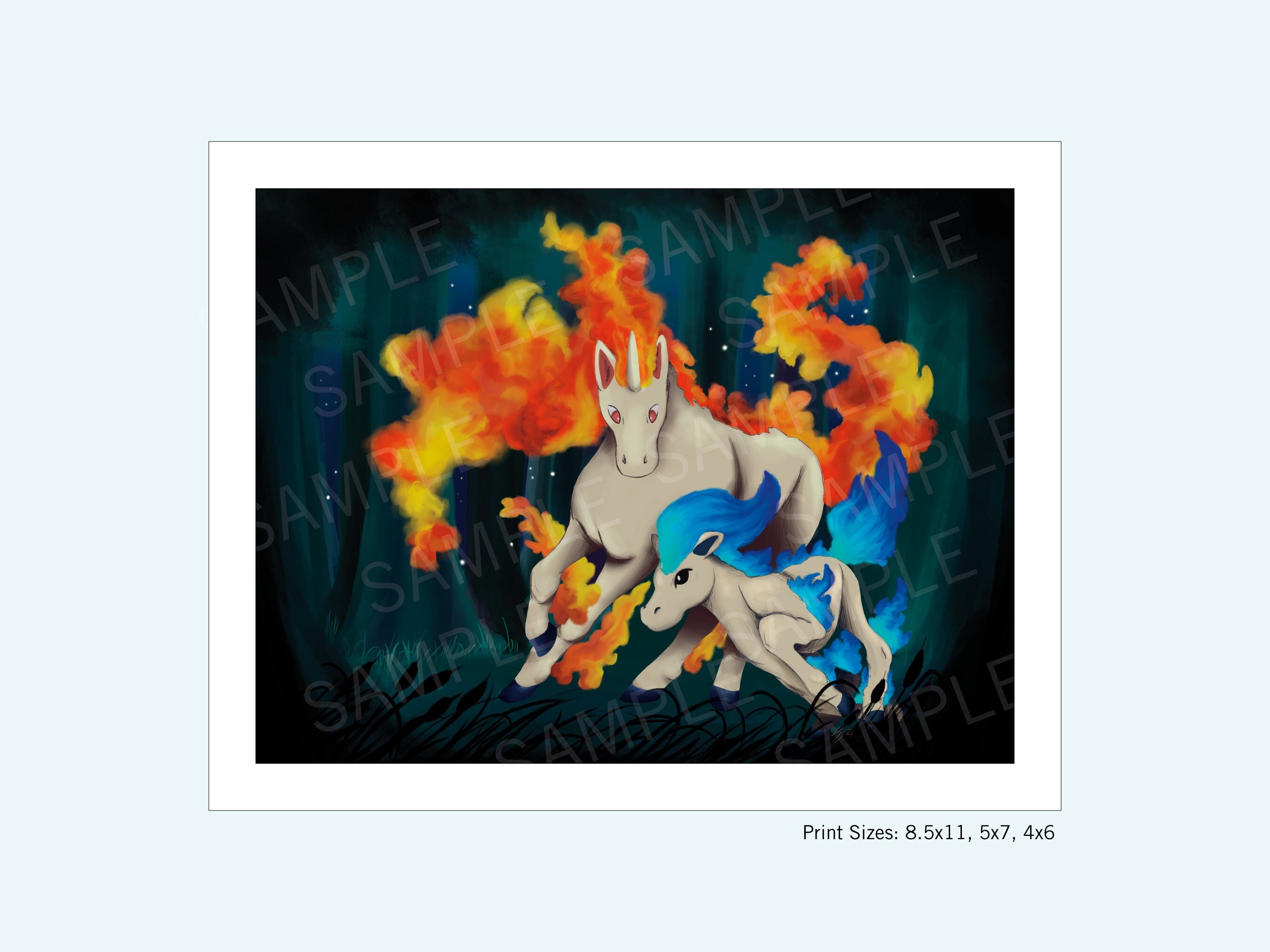 Shiny Ponyta And Rapidash