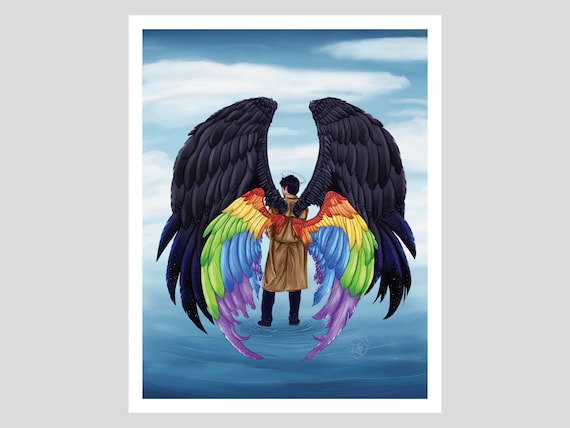 Castiel Wings Drawing