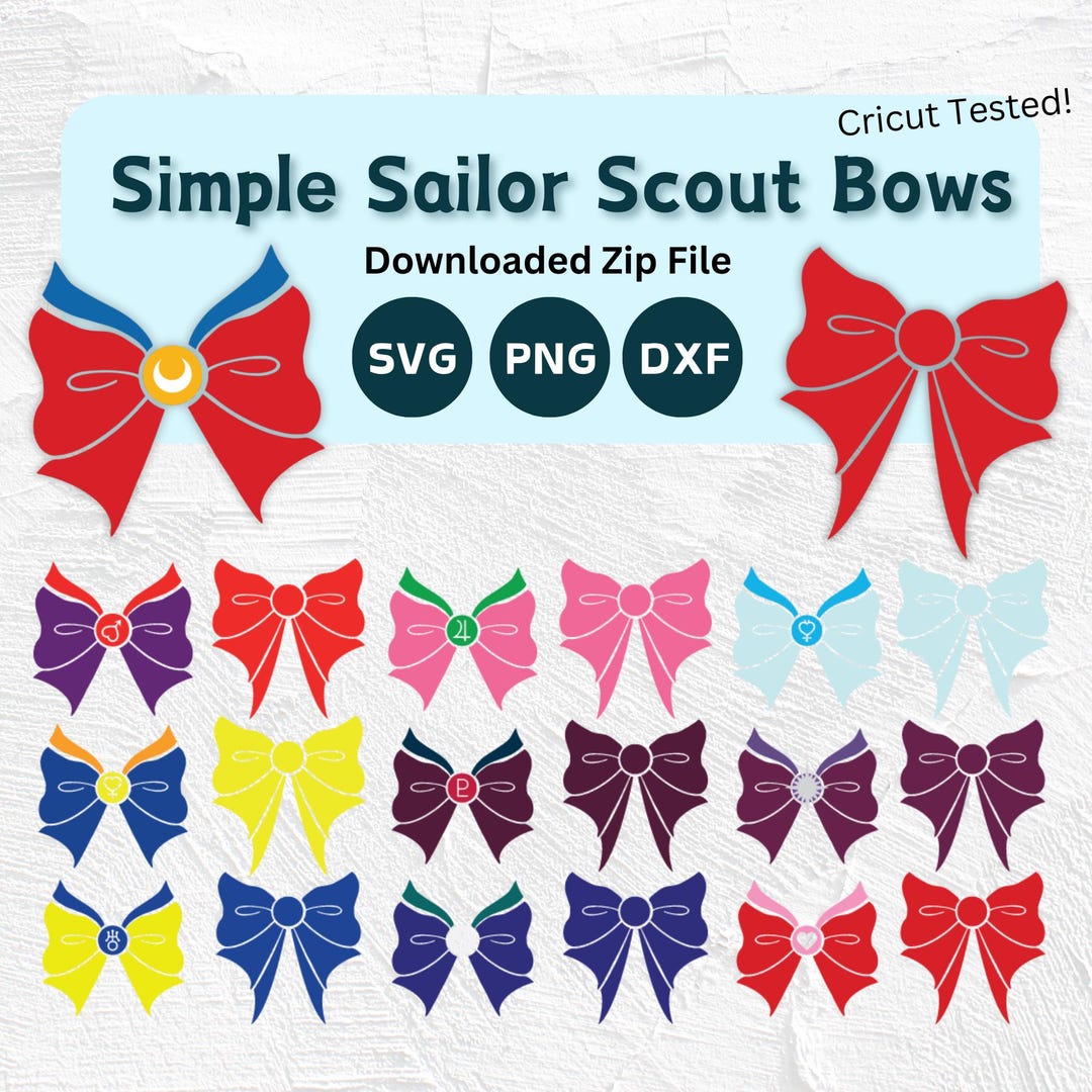 Simple Bows for Cricut. SVG, PNG, DXF - Etsy