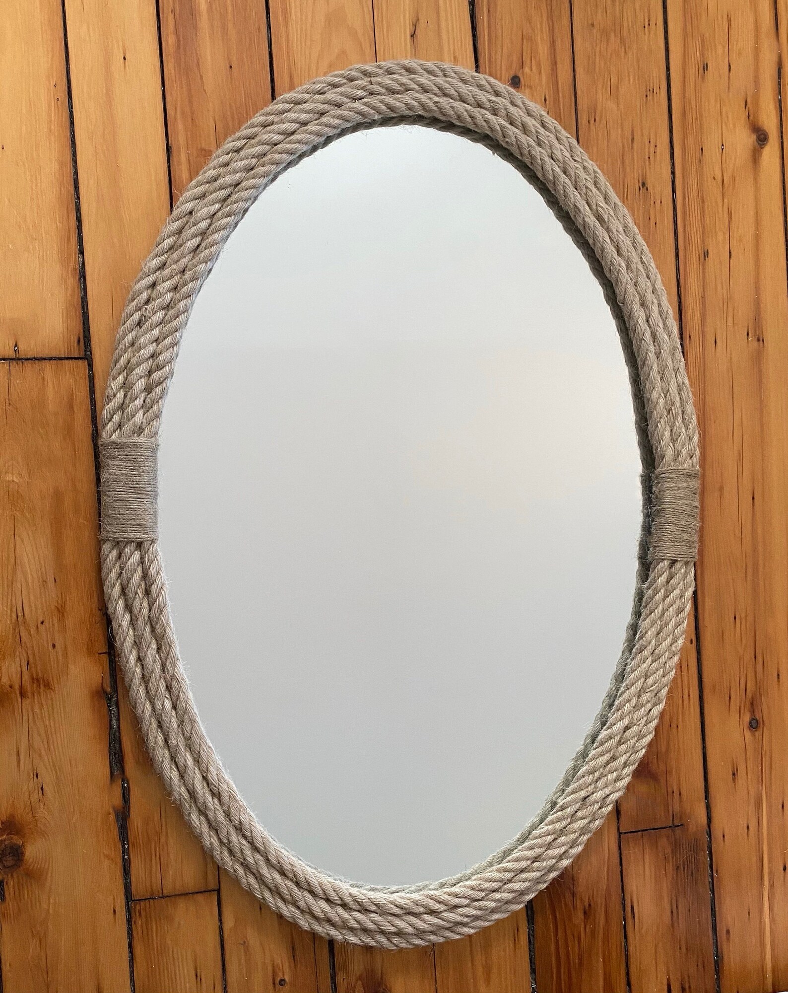 Oval Nautical Rope Mirror | Etsy