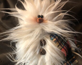 Fuzzy Snowman - Etsy