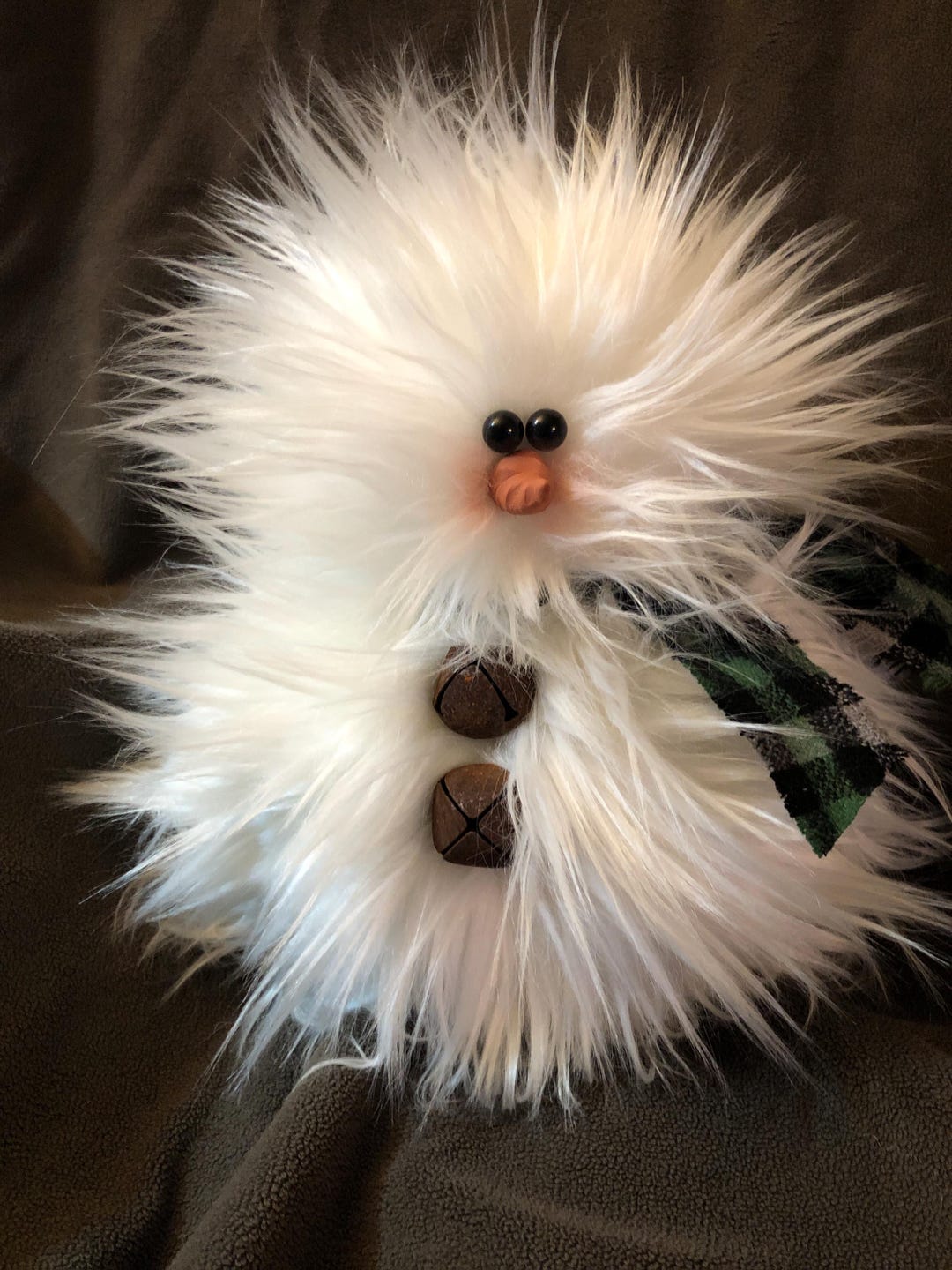 Fuzzy Snowman - Etsy