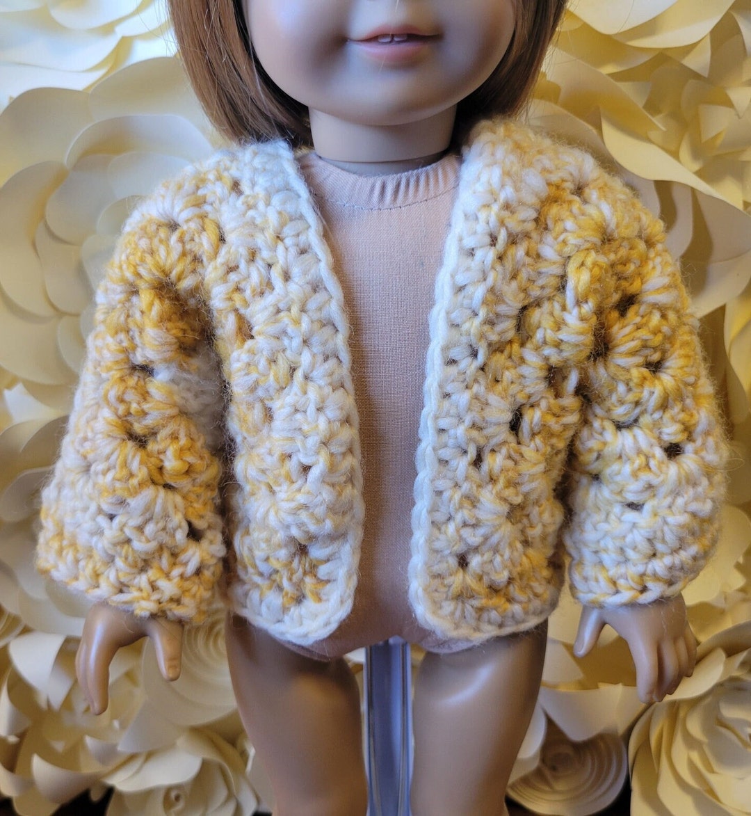 Crochet Granny Square Hexagon Cardigan for 18 Inch Doll - Etsy