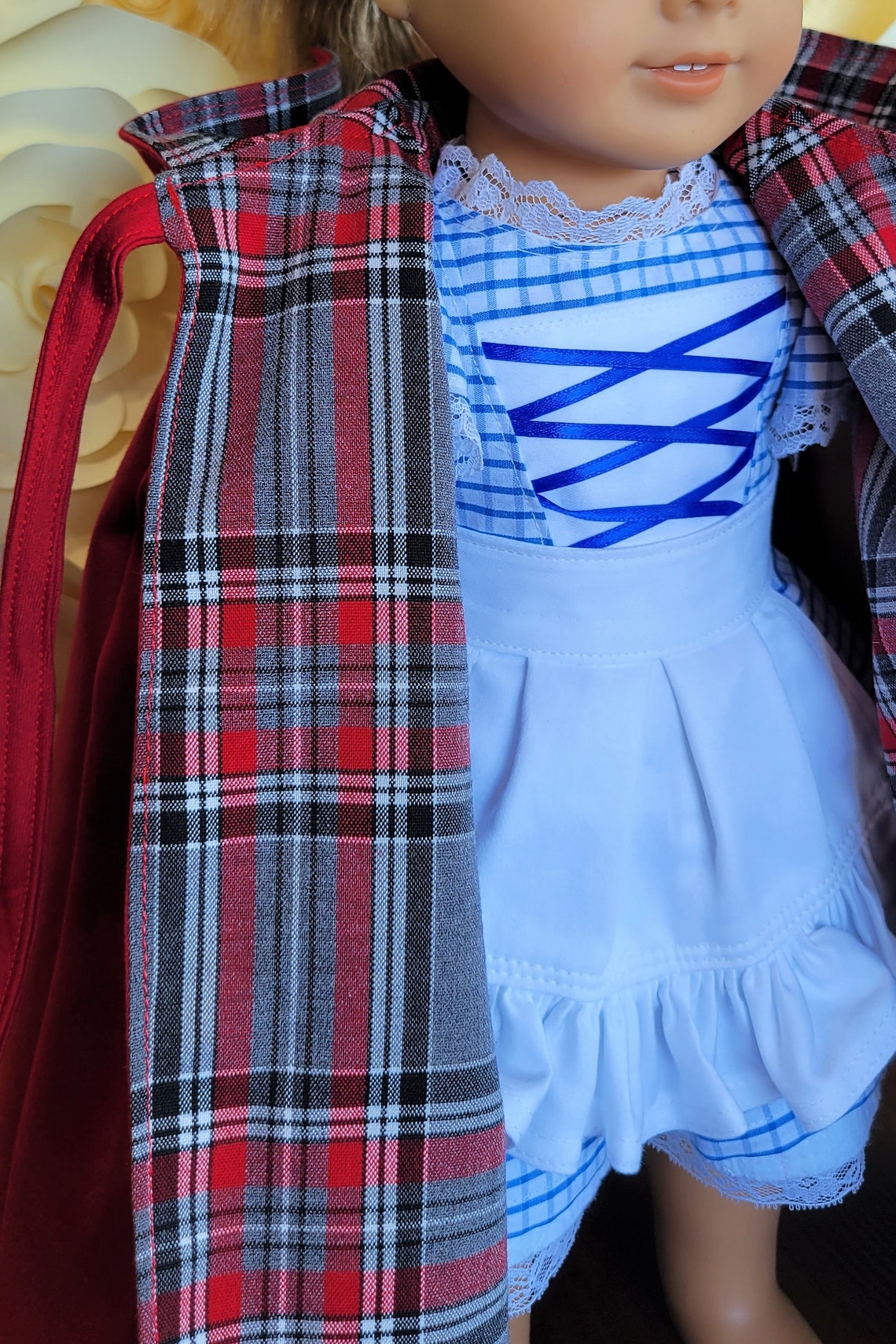 Little Red Riding Hood Inspired Dress and Cape Fits 18 Inch | Etsy