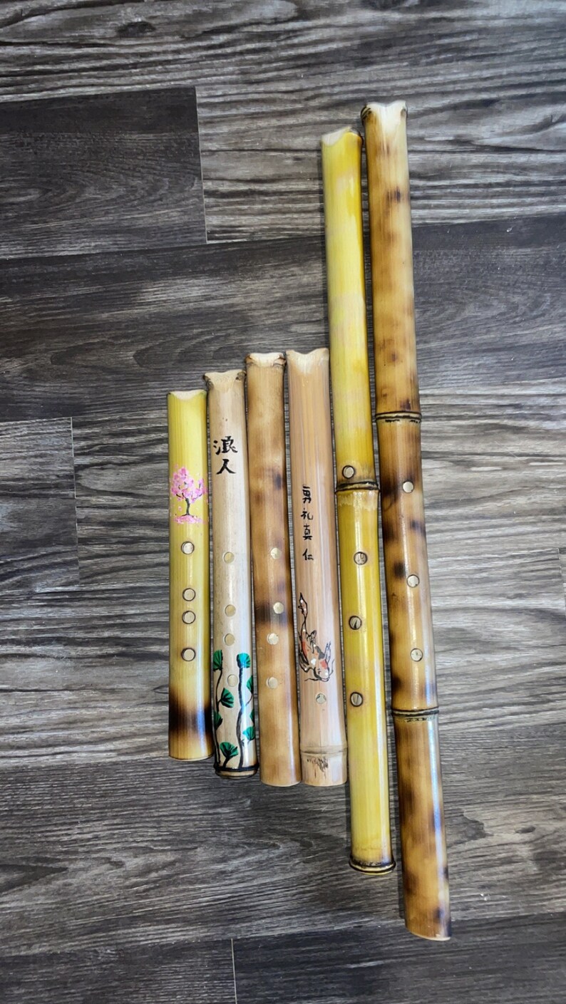 Traditional Shakuhachi Bamboo Flutes Etsy