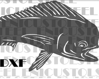 Mahi-mahi Fish - DXF SVG Files for Plasma Cnc Laser Waterjet Ready to ...