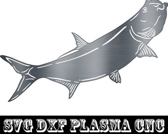 Tarpon Fish Dxf Svg Files Ready To Cut For Cnc Laser Plasma