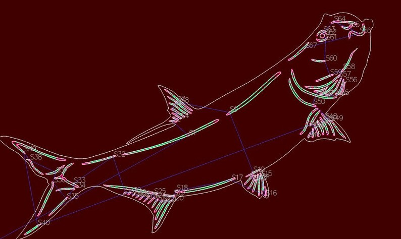Tarpon SVG DXF Plasma CNC - Etsy