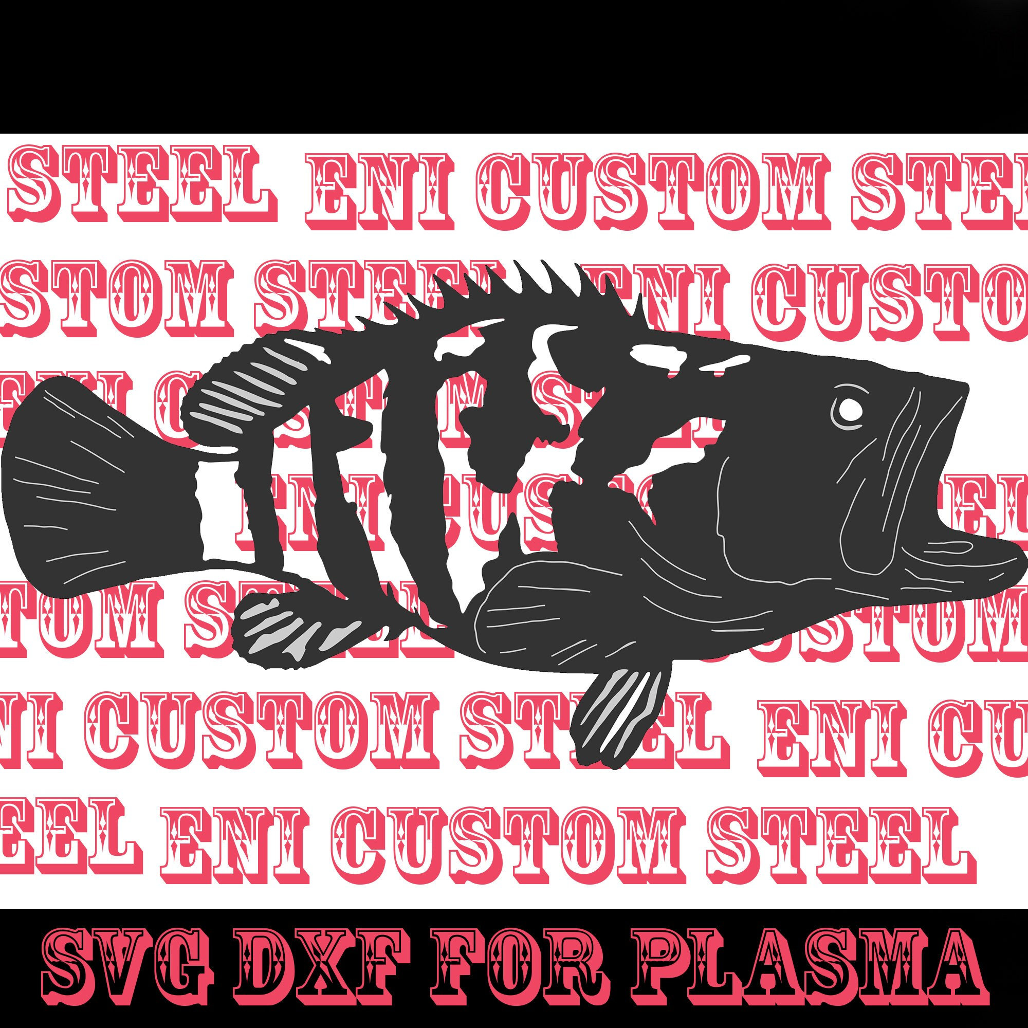 ENI Grouper SVG DXF Plasma Cnc - Etsy