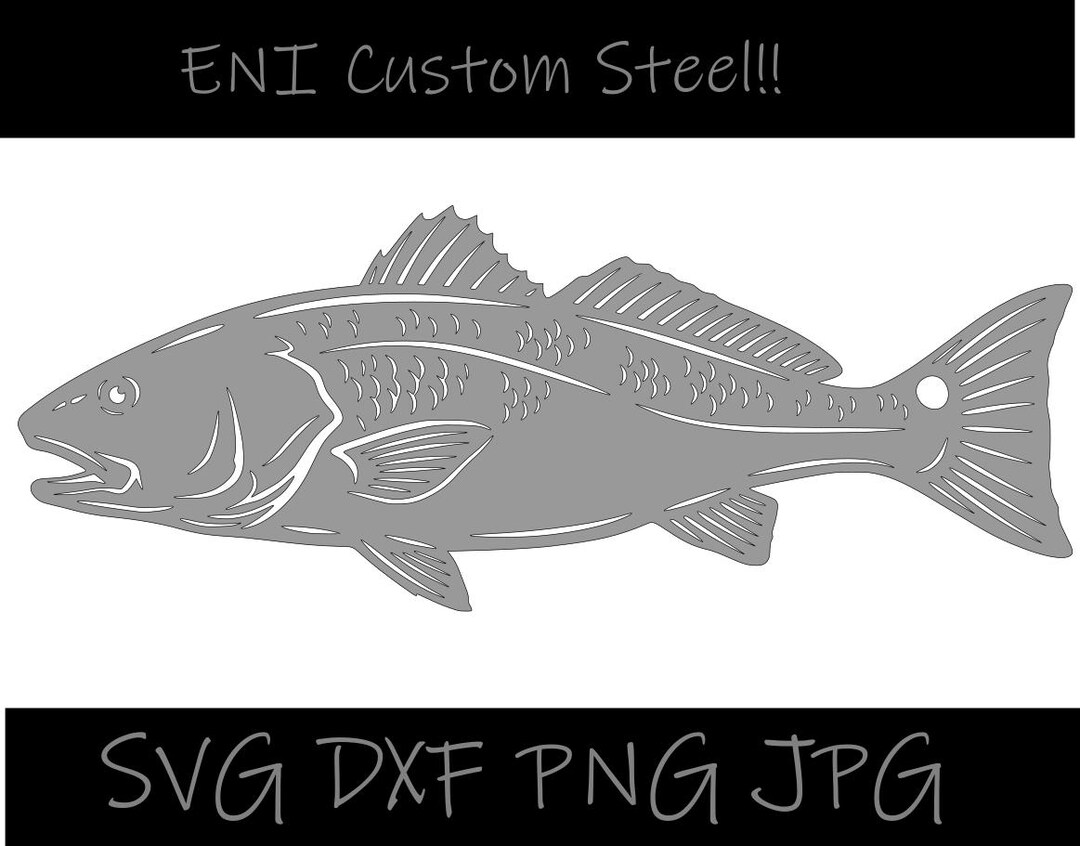 Red Fish Plasma SVG DXF CNC - Etsy