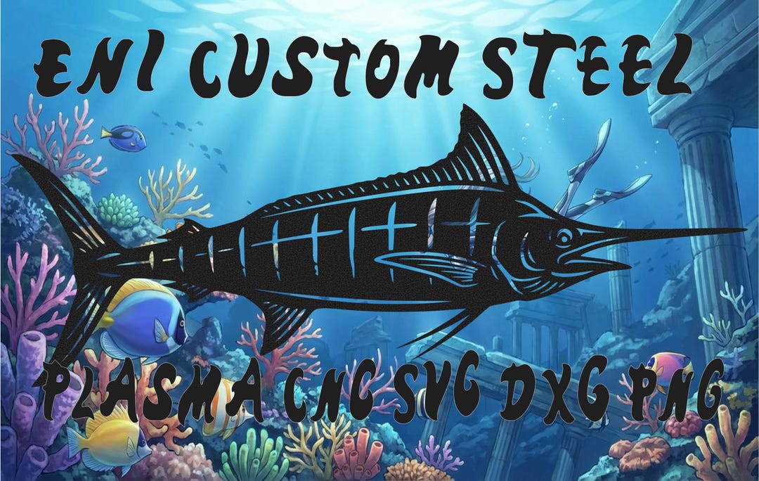 Marlin Plasma SVG DXF CNC - Etsy