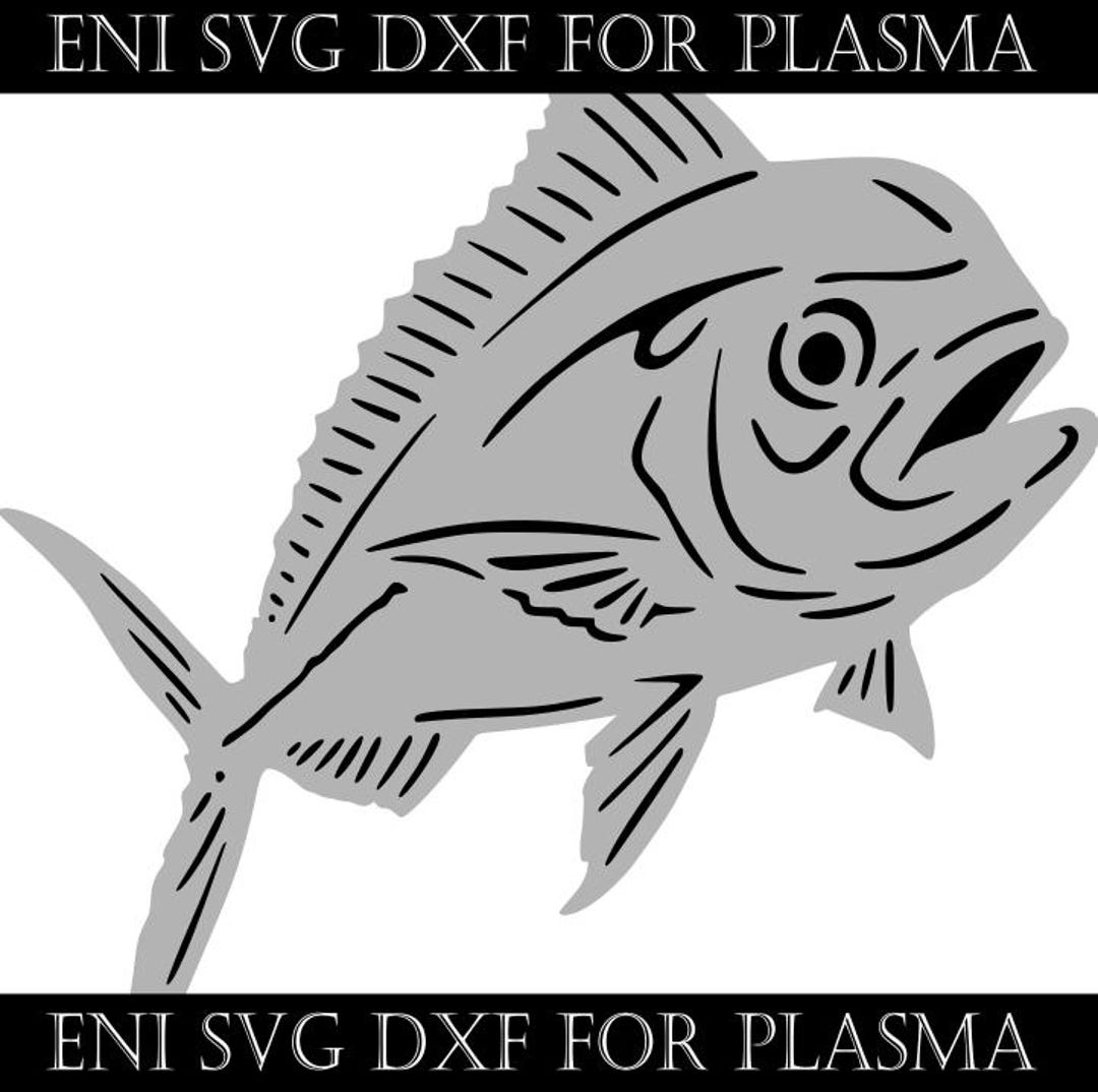 Mahi Mahi Toon Plasma SVG DXF PNG - Etsy