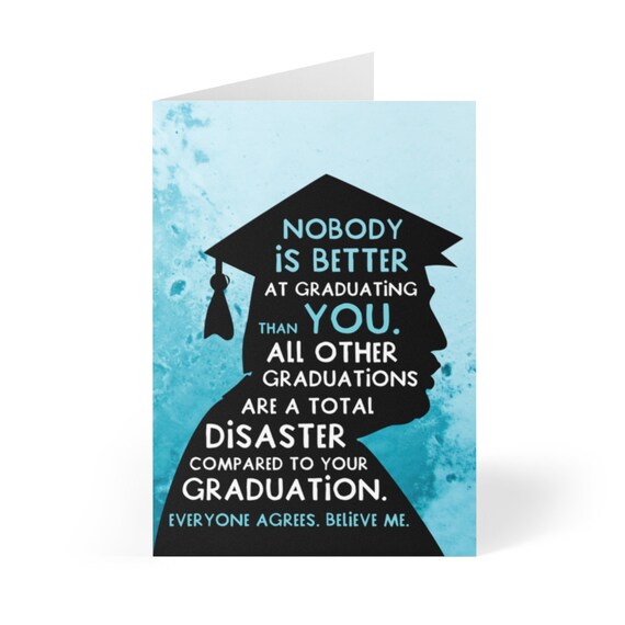 Funny Graduation Cards Funny College Graduation cards 8 pcs | Etsy