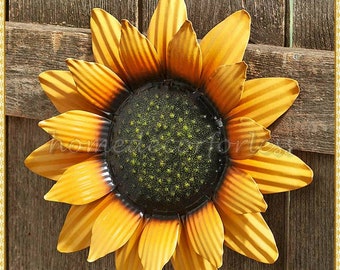 Metal Sunflower Garden Art | Etsy