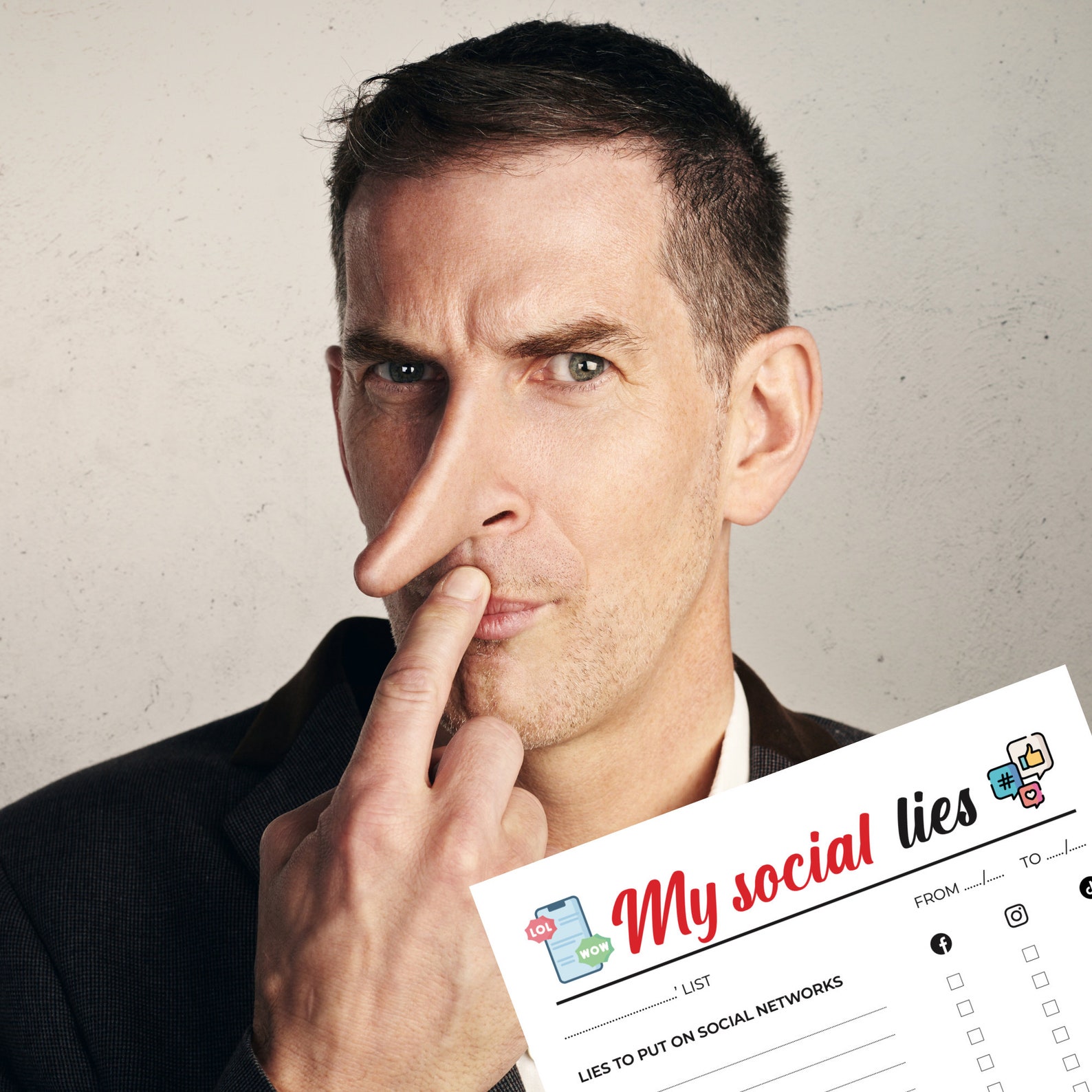 Checklist My Social Media Lies Personalized to Do List | Etsy