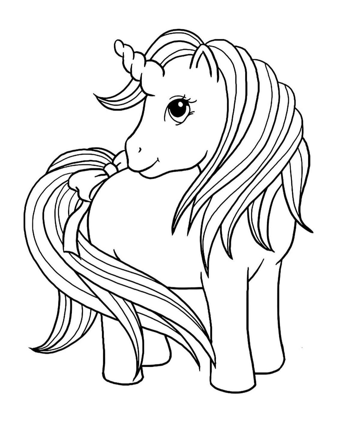 Unicorn Themed Printable Coloring Pages - Etsy