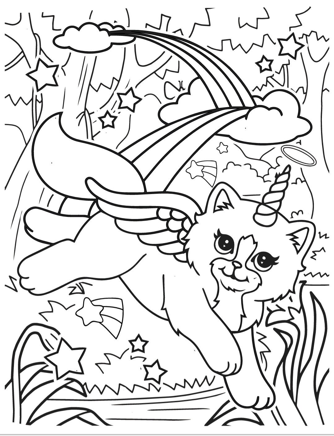 Cool and Fun Caticorn Coloring Pages / 20 Plus Colouring Sheets to ...
