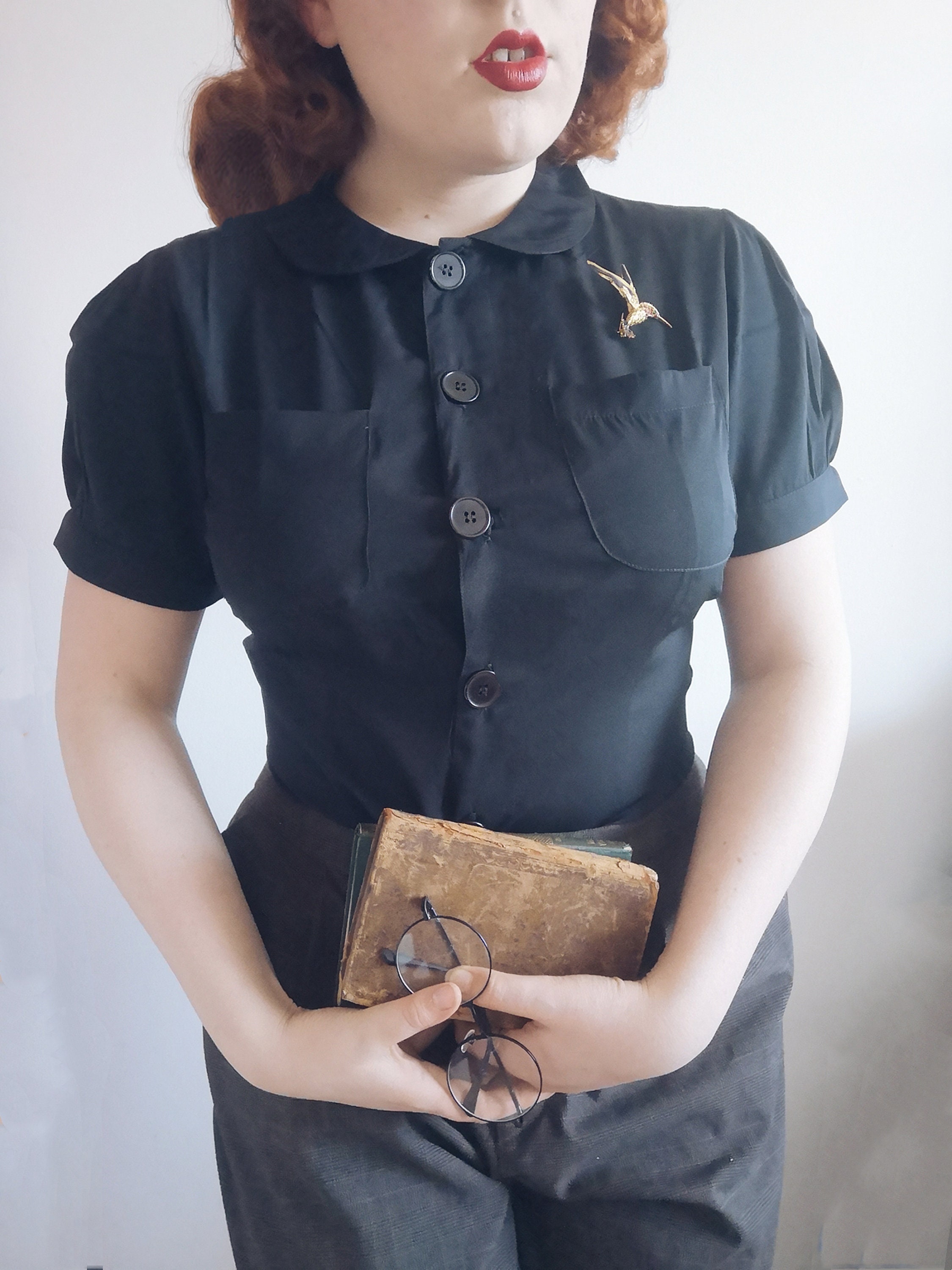 Military Blouse 4 Colours Reproduction Vintage 1940s-1950s - Etsy