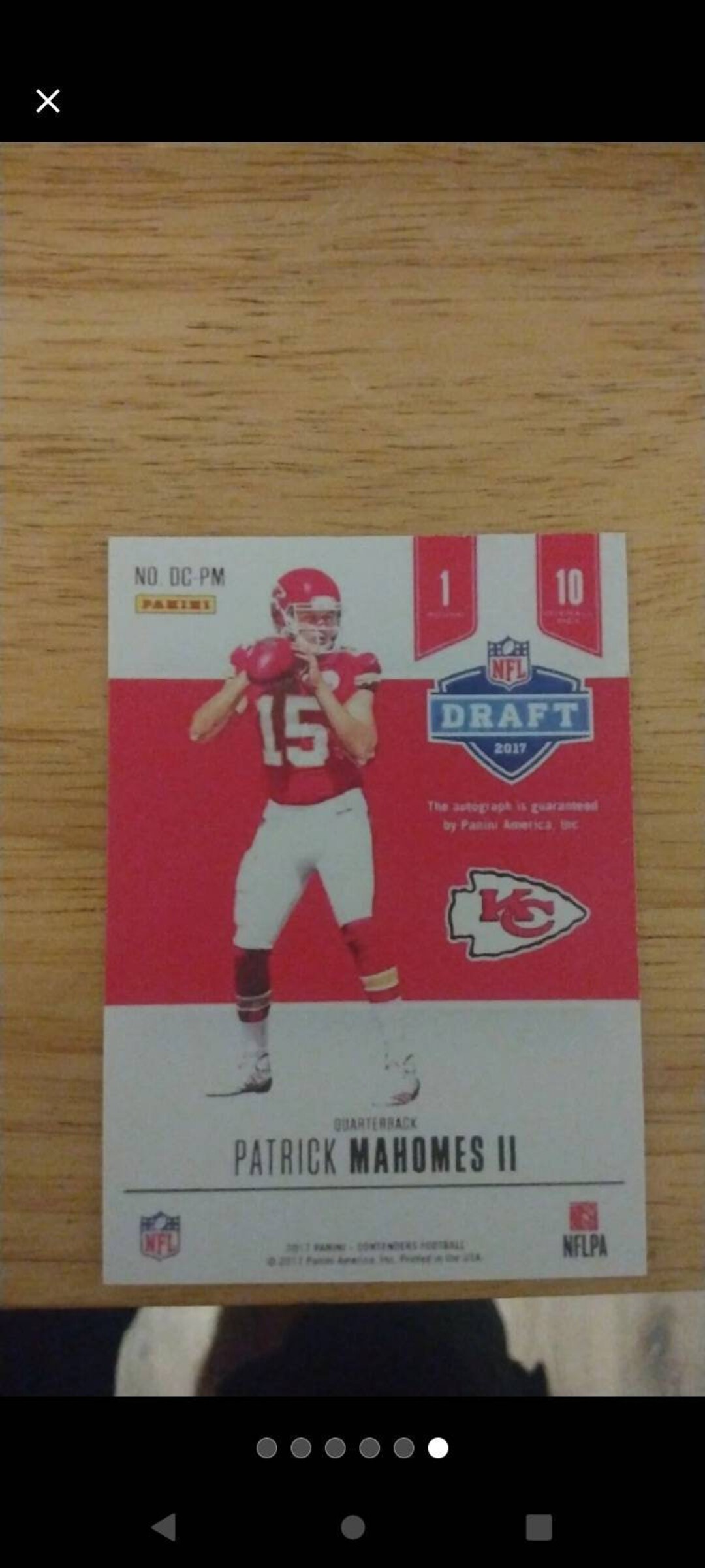Patrick Mahomes Rookie Card - Etsy